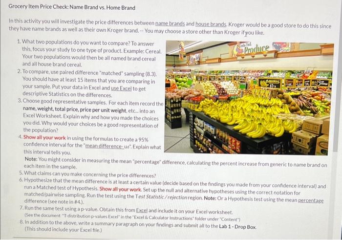 Solved Grocery Item Price Check: Name Brand vs. Home Brand | Chegg.com