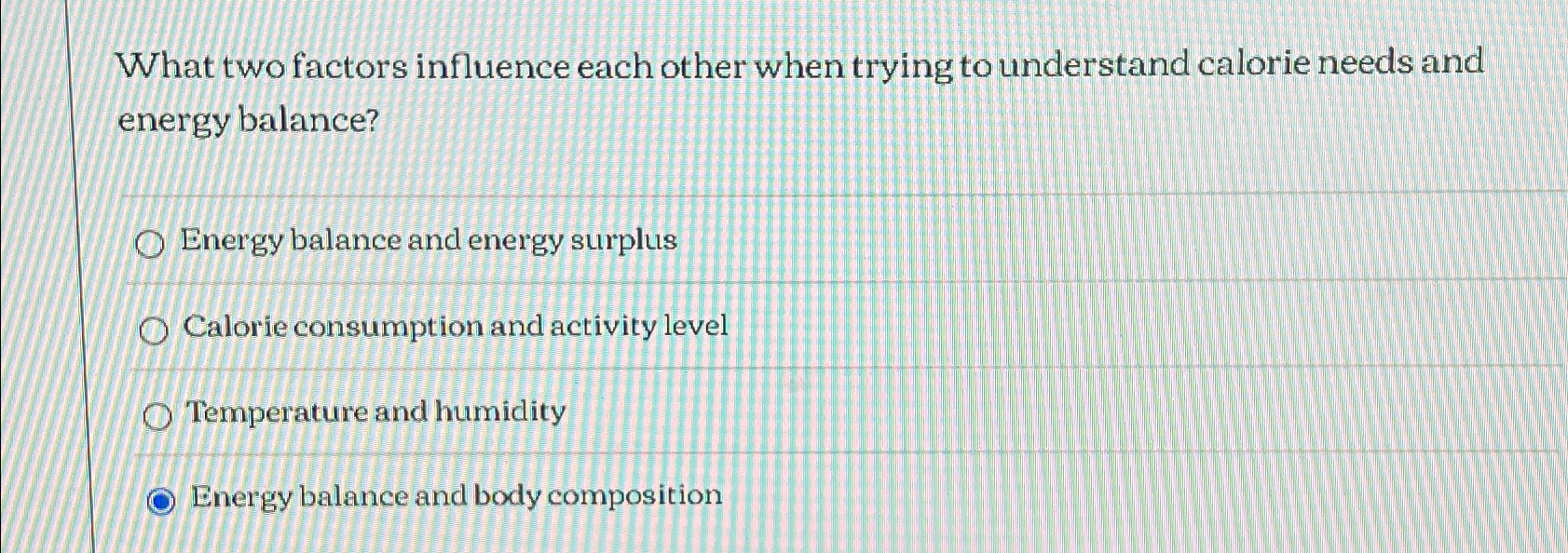 Solved What two factors influence each other when trying to | Chegg.com