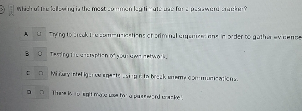 Solved Which of the following is the most common legitimate | Chegg.com