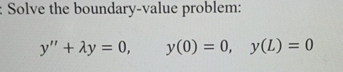 Solved Solve the boundary-value | Chegg.com