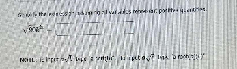 Solved Simplify the expression assuming all variables | Chegg.com
