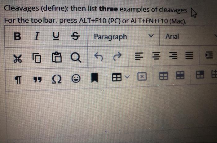 Solved Cleavages (define); then list three examples of | Chegg.com