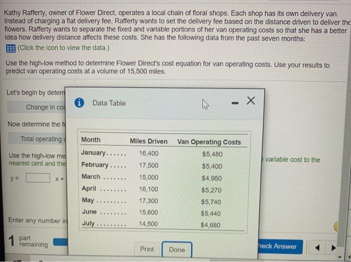 Solved Kathy Rafferty, owner of Flower Direct, operates a | Chegg.com