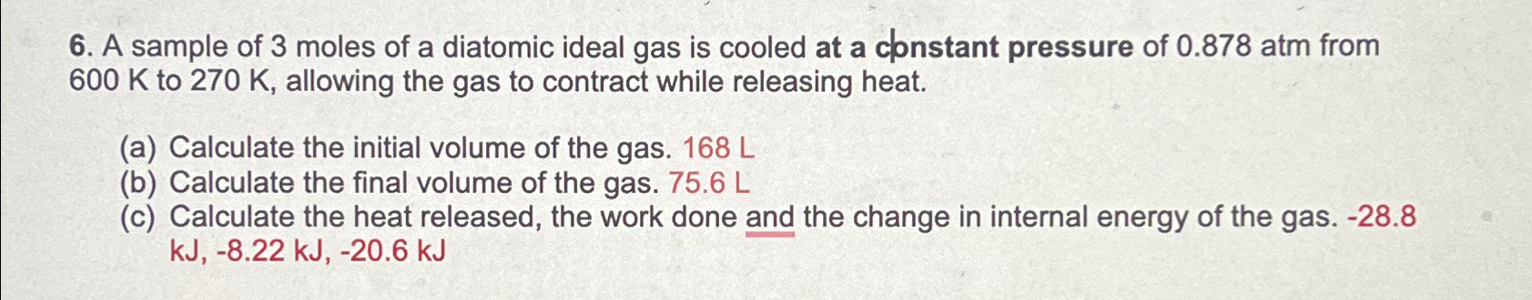 Solved A sample of 3 ﻿moles of a diatomic ideal gas is | Chegg.com