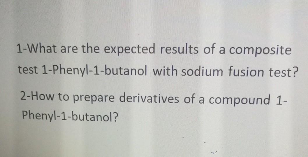 Solved 1-What are the expected results of a composite test | Chegg.com