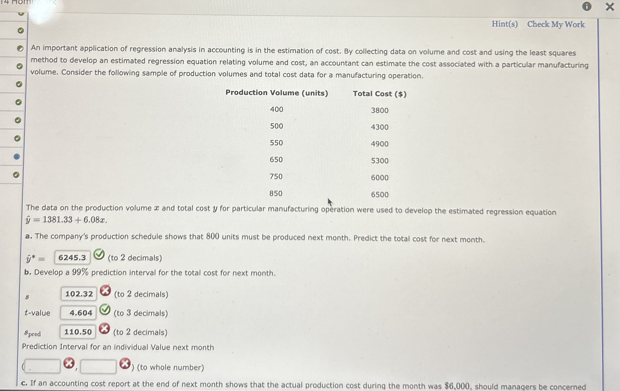 Solved by an EXPERT Hint(s) ﻿Check My WorkAn important application of | Chegg.com