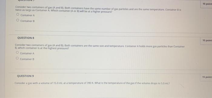 Solved according to Boyles law, assuming temperature and | Chegg.com