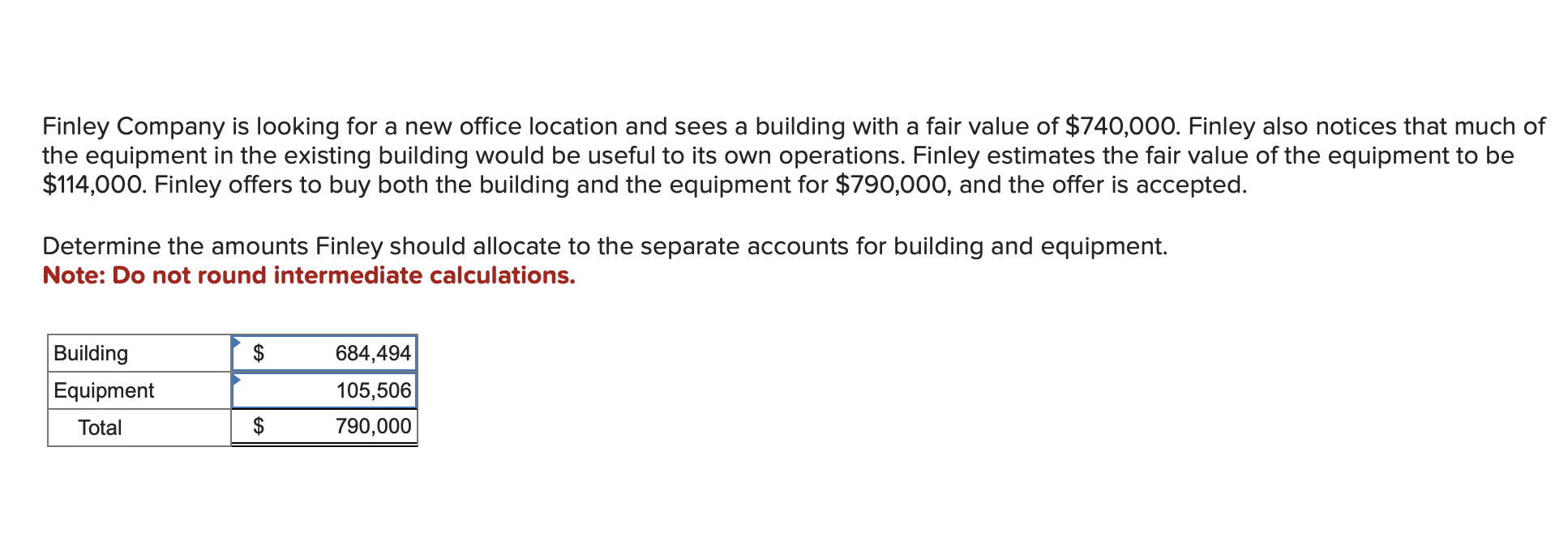 Solved Finley Company is looking for a new office location | Chegg.com