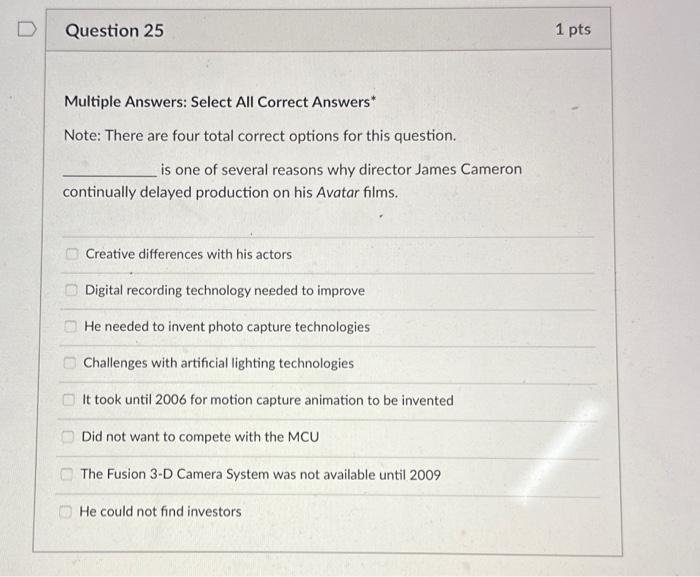 Multiple Answers Select All Correct Answers Note