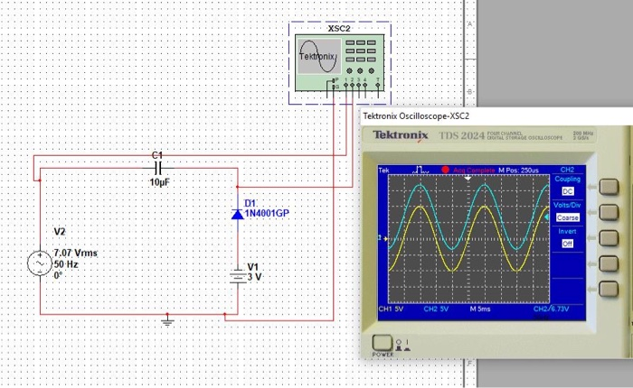 Solved 10uF Task 4: Clamping Circuit (Positive Clamper) | Chegg.com Solved 10uF Task 4: Clamping Circuit (Positive Clamper) | Chegg.com
