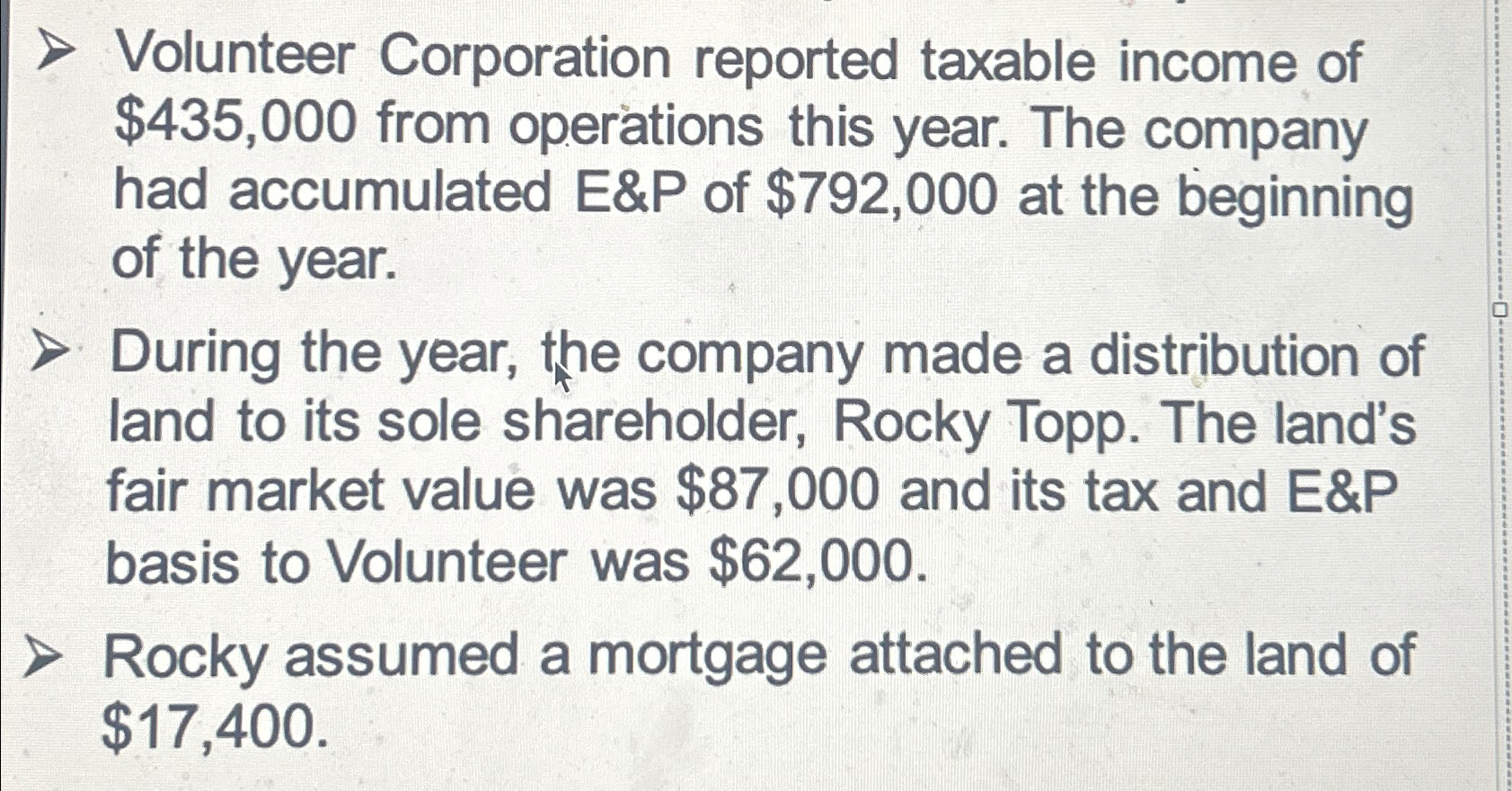 Solved Volunteer Corporation reported taxable income of | Chegg.com