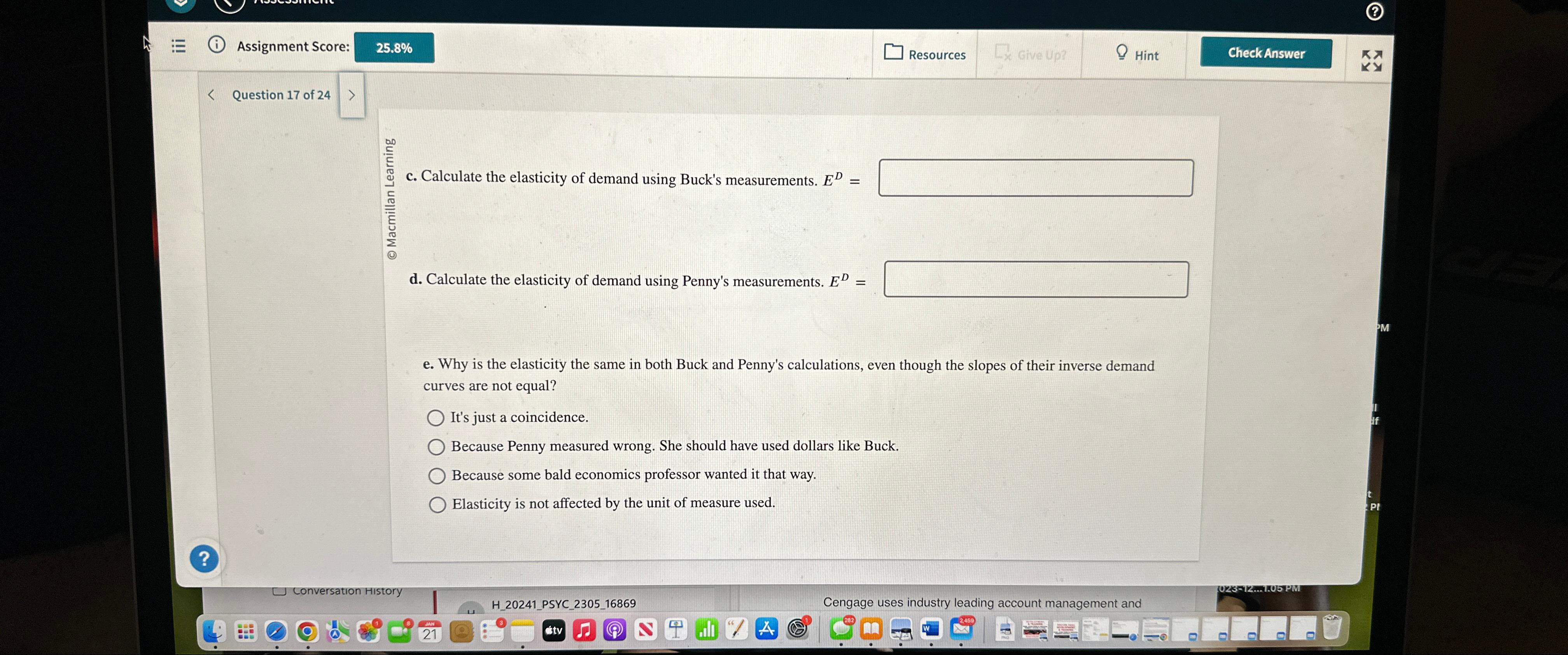 Solved Assignment Score:Resourcesla giveup?HintQuestion 17 | Chegg.com