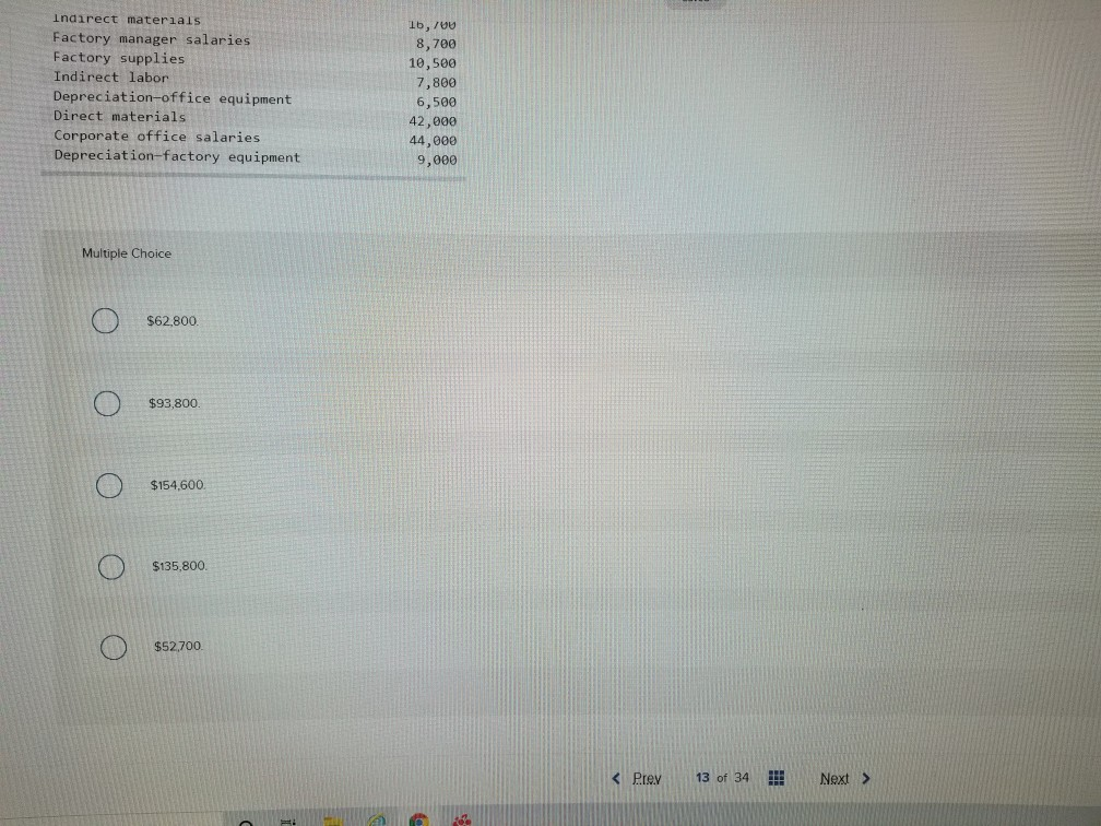 Solved Use the following data to compute total factory | Chegg.com