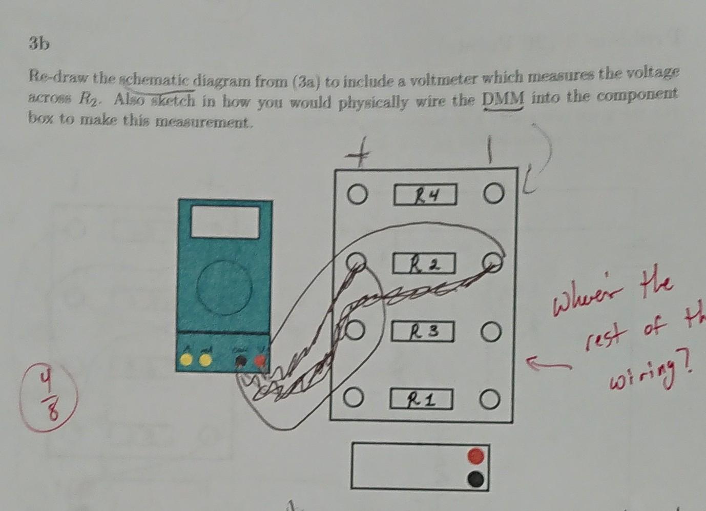 Solved 3a For the given schematic, how would you physically | Chegg.com