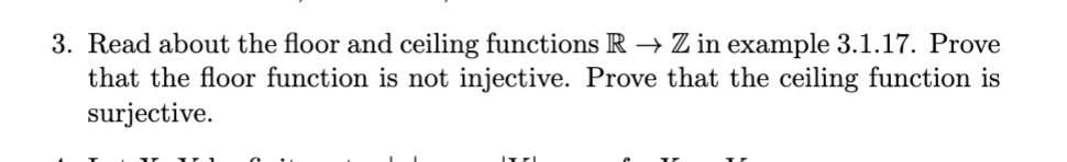 Read about the floor and ceiling functions R→Z ﻿in | Chegg.com