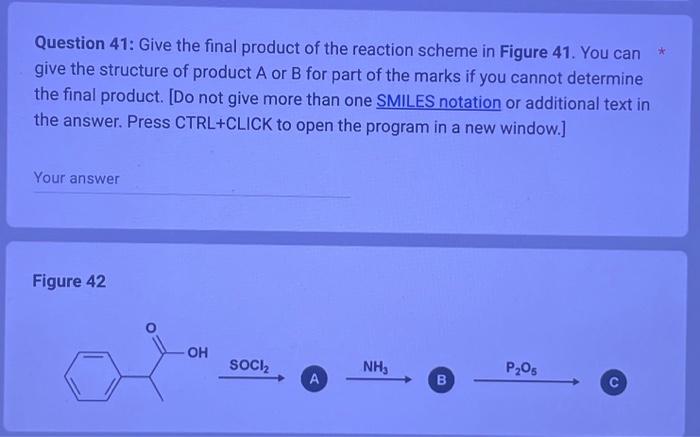 Solved Question 41: Give the final product of the reaction | Chegg.com Solved Question 41: Give the final product of the reaction | Chegg.com