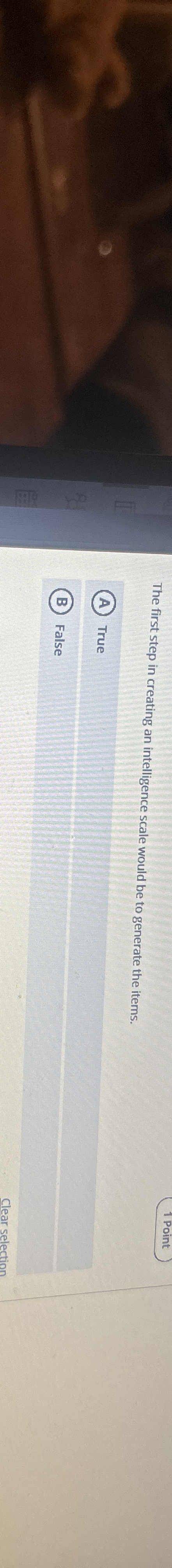 Solved 1 ﻿PointThe first step in creating an intelligence | Chegg.com