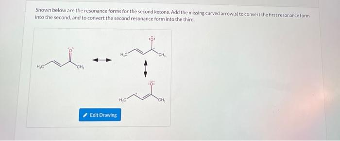 Solved Shown below are the resonance forms for the second | Chegg.com