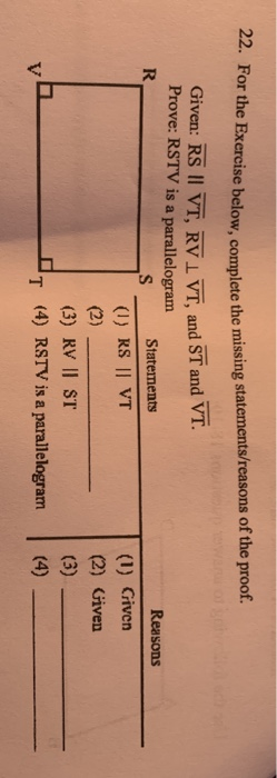 Solved the Exercise below, complete the missing | Chegg.com