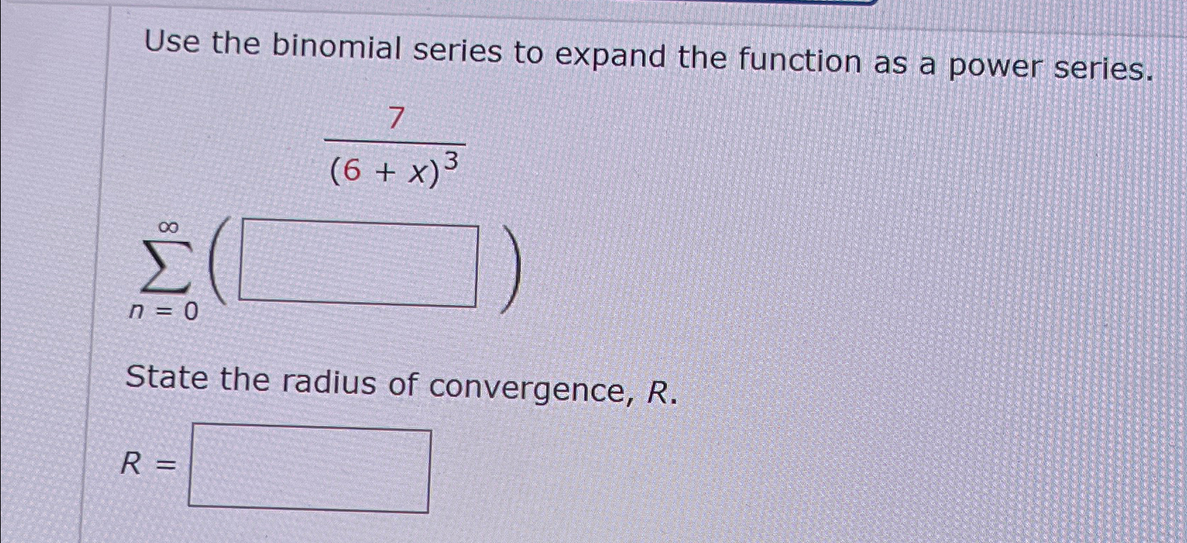 Solved Use the binomial series to expand the function as a | Chegg.com