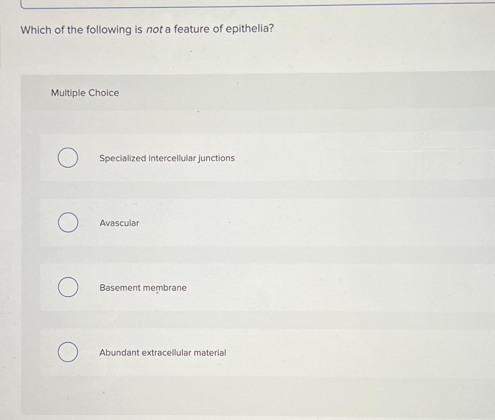 Solved Which of the following is not a feature of | Chegg.com