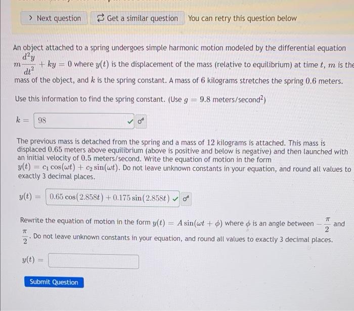 Solved > Next question Get a similar question You can retry | Chegg.com
