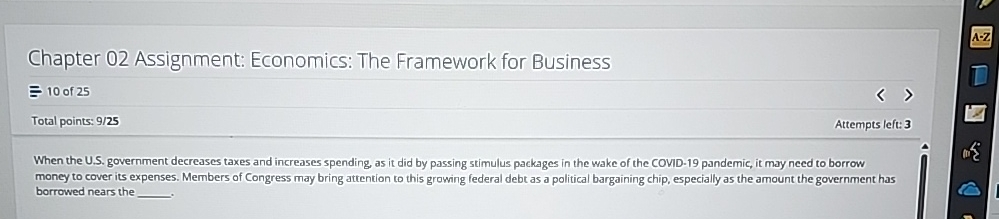 Solved Chapter 02 ﻿Assignment: Economics: The Framework for | Chegg.com