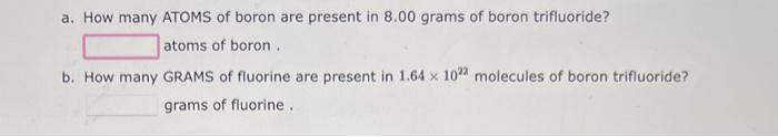 Solved a. How many ATOMS of xenon are present in 2.89 moles | Chegg.com