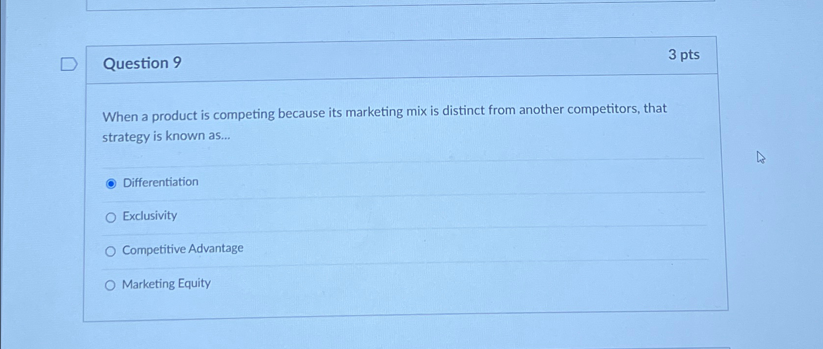 Solved Question 93 ptsWhen a product is competing because | Chegg.com Solved Question 93 ptsWhen a product is competing because | Chegg.com