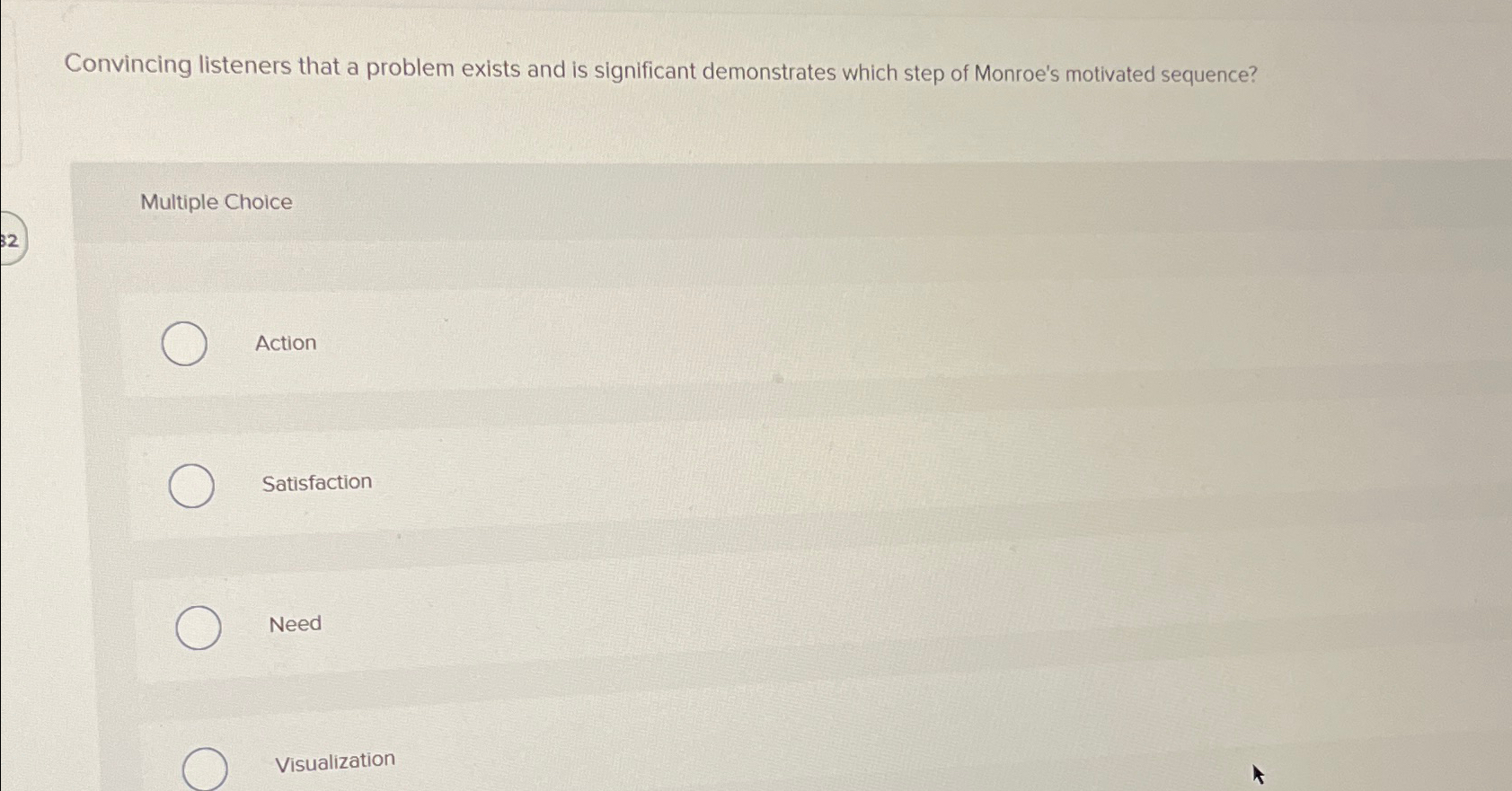 Solved Convincing listeners that a problem exists and is | Chegg.com