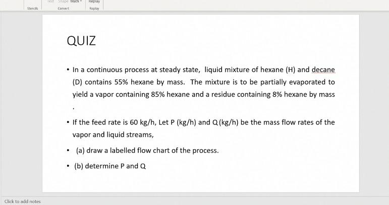 Solved Che Math Replay Replay Stend Cont QUIZ • In a | Chegg.com