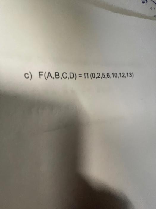 Solved Problem 3 Using Karnaugh Maps Find A Minimum Sop 9779
