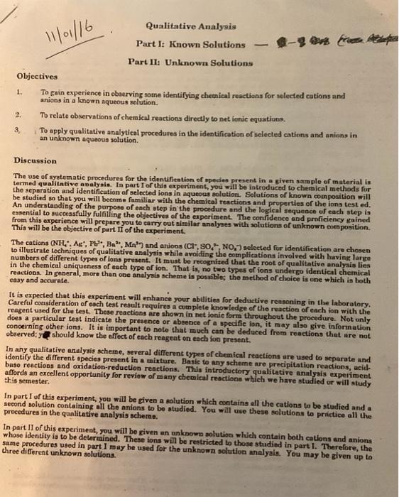 Qualitative Analysis Part I: Known Solutions - 9−4 | Chegg.com
