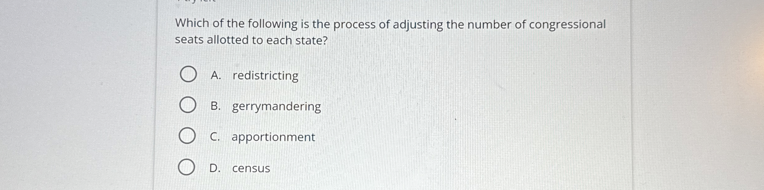 Solved Which of the following is the process of adjusting | Chegg.com