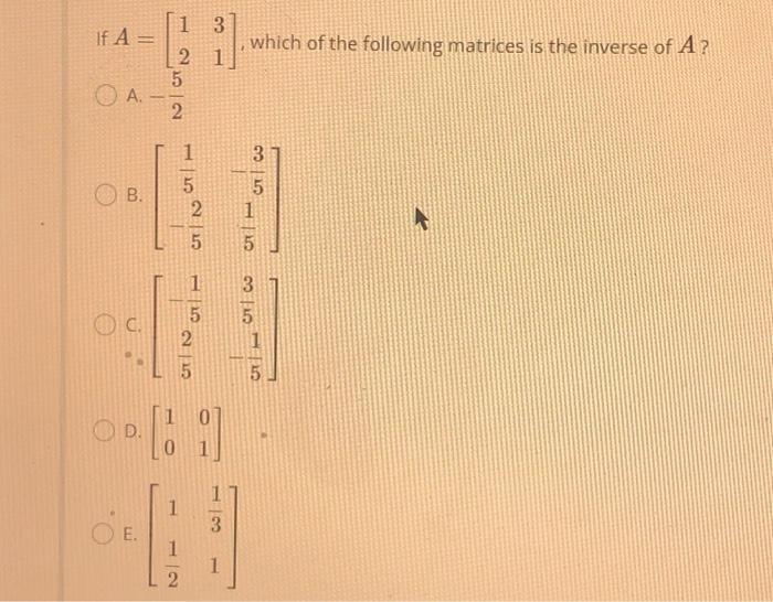 Solved Let A be a 3×4 matrix, B be a 2×4 matrix and C be a | Chegg.com