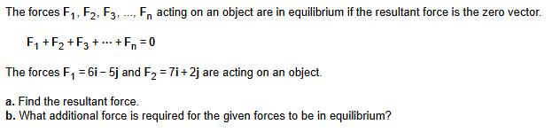 Solved The forces F1,F2,F3,dots,Fn ﻿acting on an ﻿object are | Chegg.com