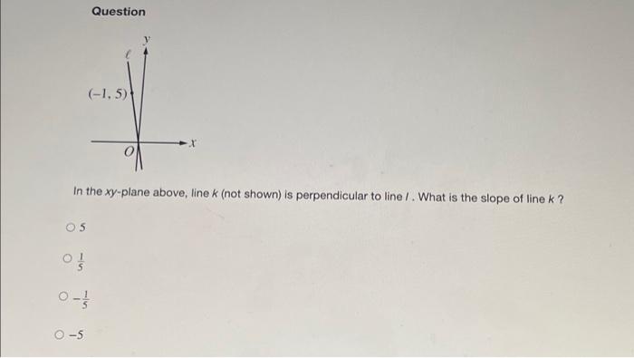 Solved 0 5 O O Question In The Xy Plane Above Line K Not