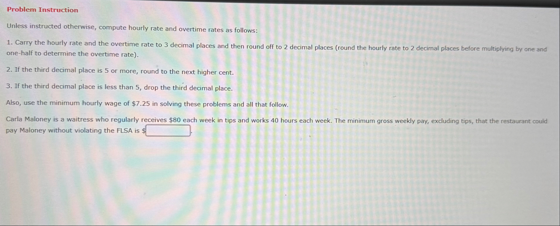 Problem InstructionUnless instructed otherwise, | Chegg.com