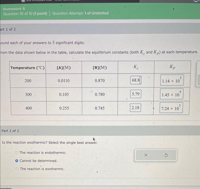 ound each of your answers to 3 significant digits. | Chegg.com