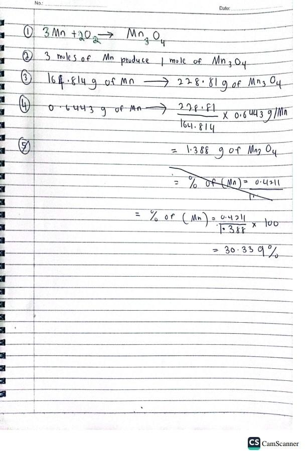 Solved 10. In one gravimetric analysis to determine the % of | Chegg.com