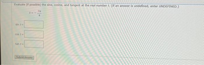 Solved Use the given value to evaluate each function. | Chegg.com