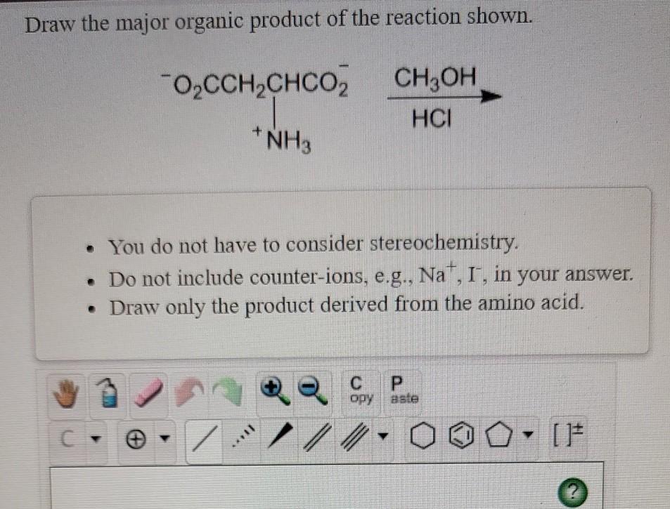 Solved Draw the major organic product of the reaction shown. | Chegg.com