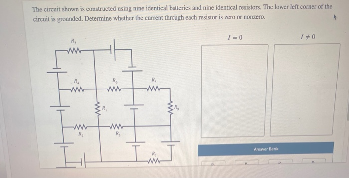 Solved The circuit shown is constructed using nine identical | Chegg.com