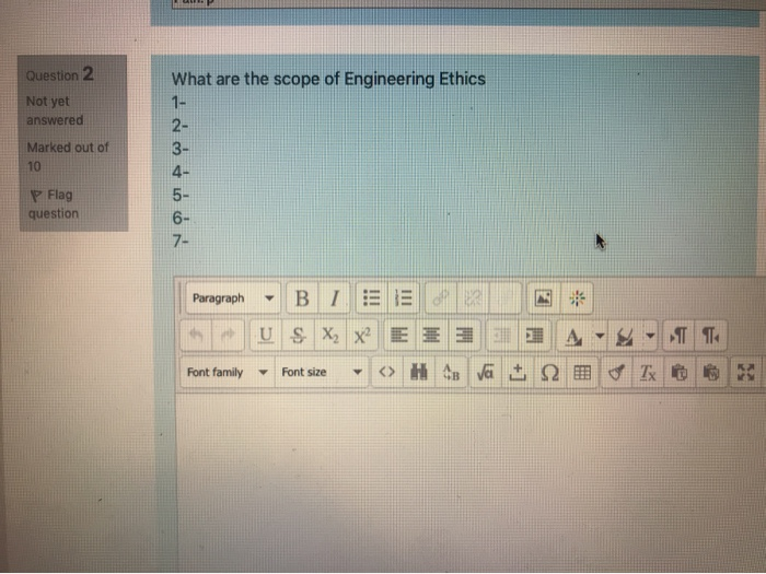 Solved What are the scope of Engineering Ethics Question 2 | Chegg.com