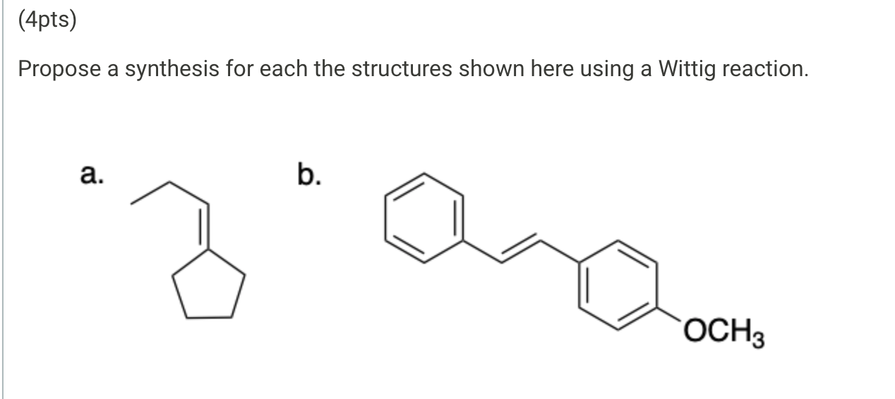 Solved (4pts)Propose a synthesis for each the structures | Chegg.com