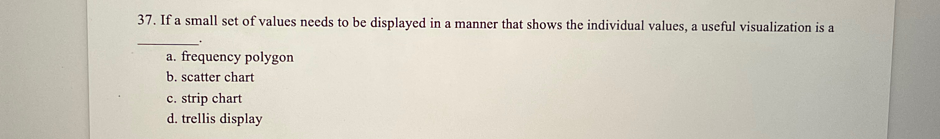 Solved If a small set of values needs to be displayed in a | Chegg.com