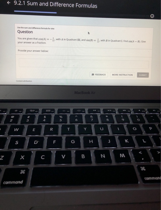 Solved + 9.2.1 Sum and Difference Formulas Use the sum and | Chegg.com