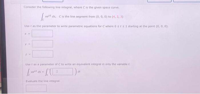 Solved Consider the following line integral, where C is the | Chegg.com