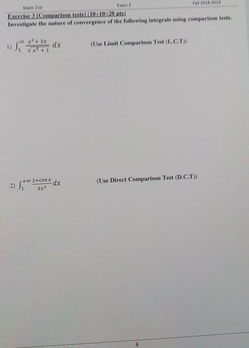 Solved Moth 210 Exam 2 Fall 2018 2019 Lxercise Comparison | Chegg.com Solved Moth 210 Exam 2 Fall 2018 2019 Lxercise Comparison | Chegg.com