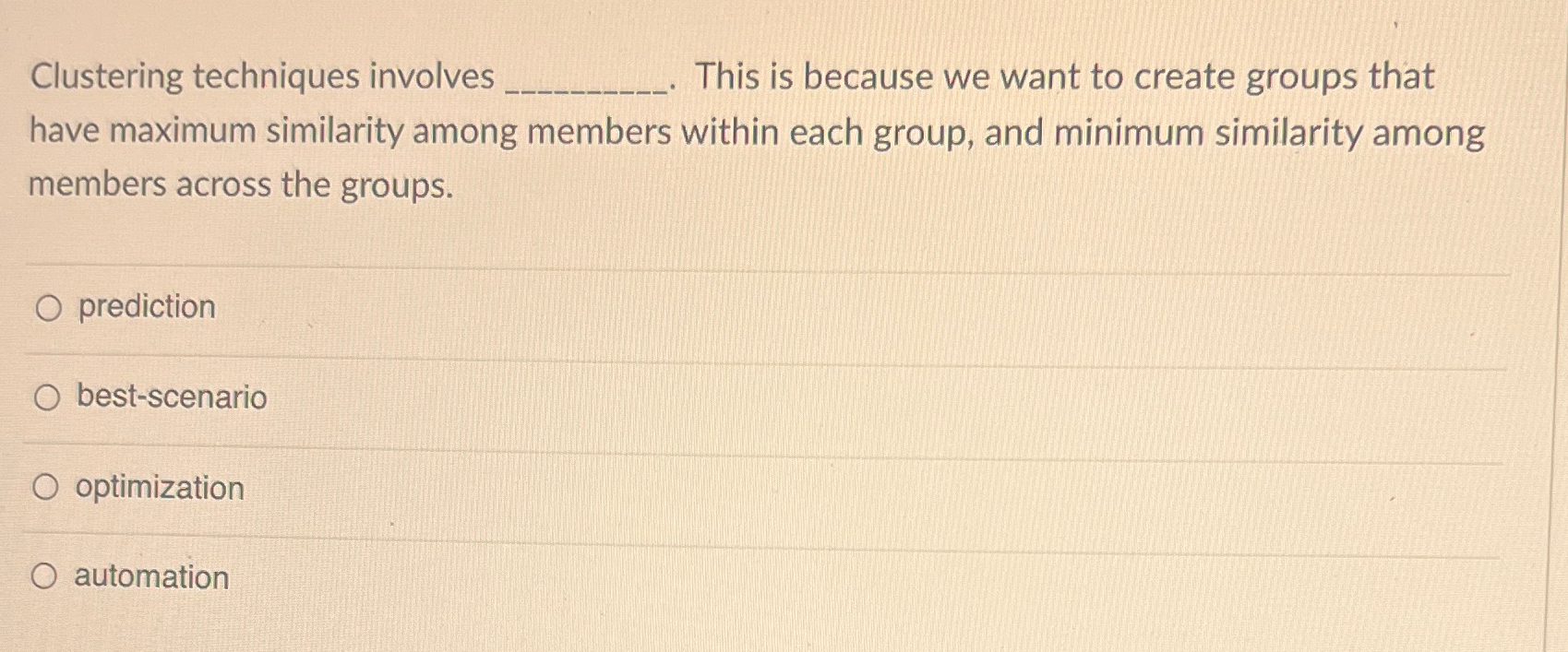 Solved Clustering Techniques Involves ﻿this Is Because We